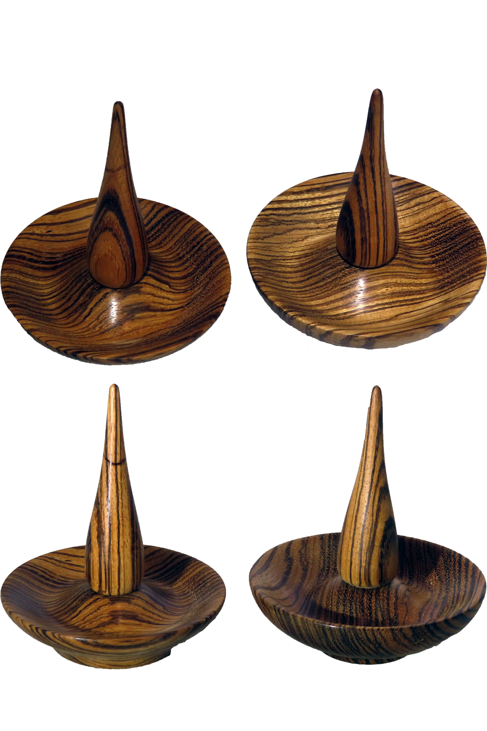 Woodturning Jewelry Tray In Zebrawood