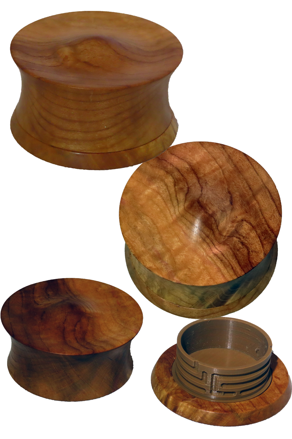 Secure Cross Grain Box – 3D Print Meets Woodturning